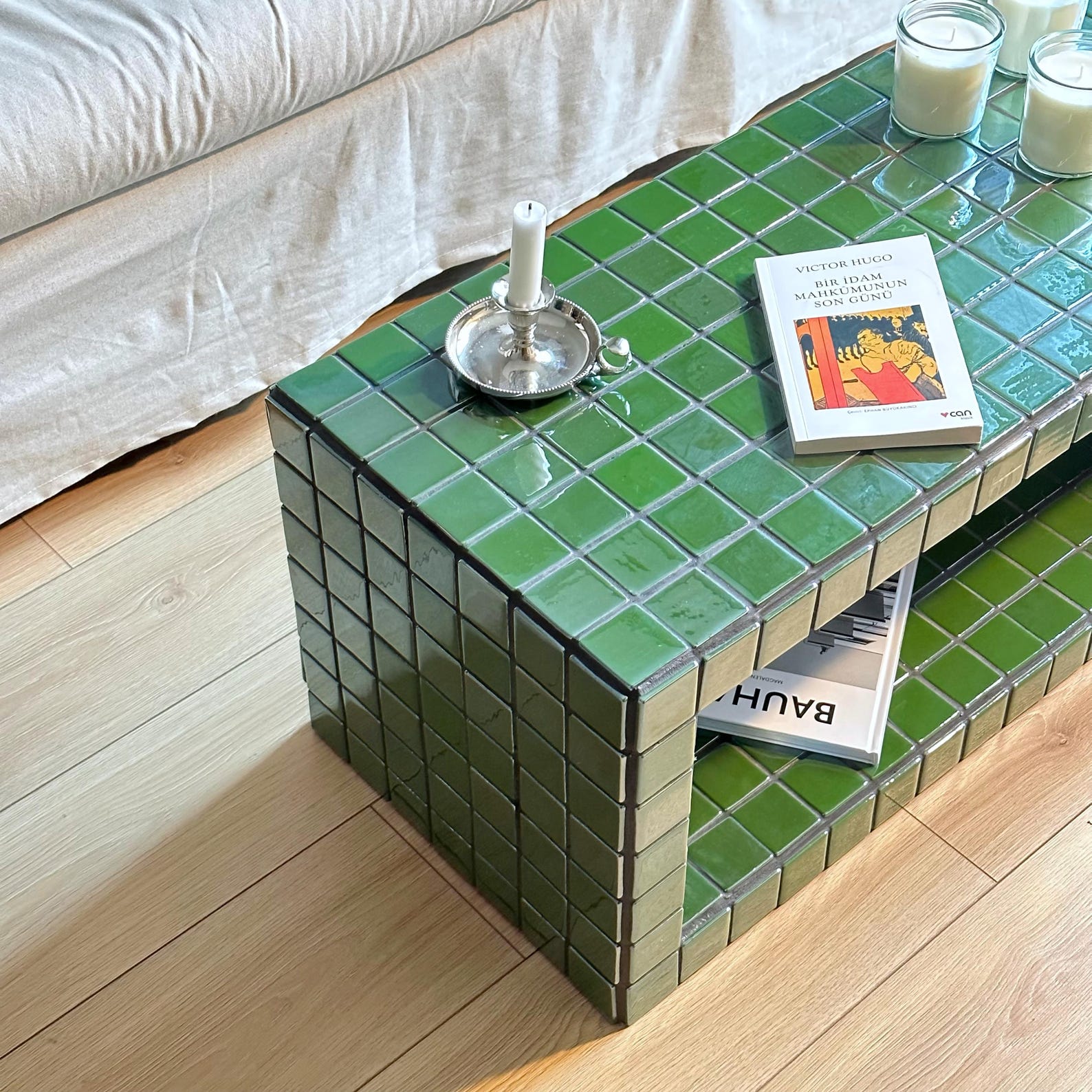 Tiled Coffee Table/shoe Rack, Shoey L - Etsy