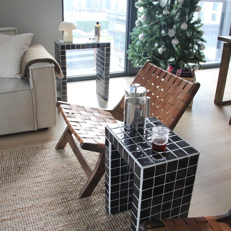 Tiled Side Table, Large Single, Trio - Etsy