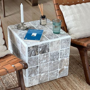 Tiled Side Table, Box M - Etsy