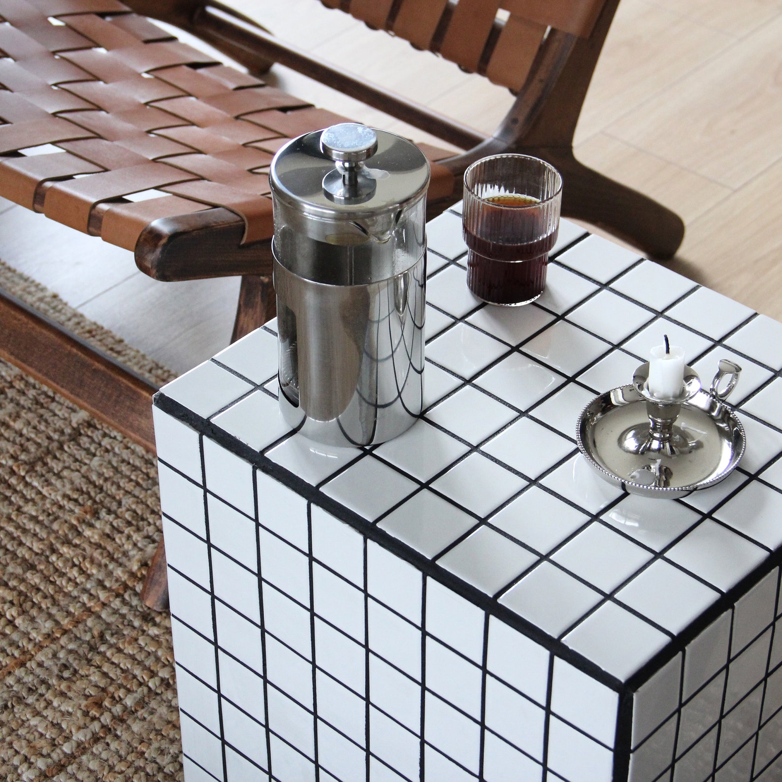 Tiled Cube Table, Box - Etsy