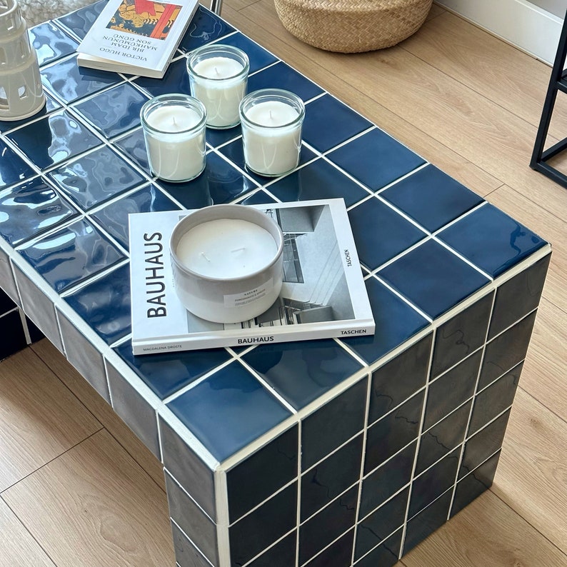 Tiled Coffee Table, Retro - Etsy