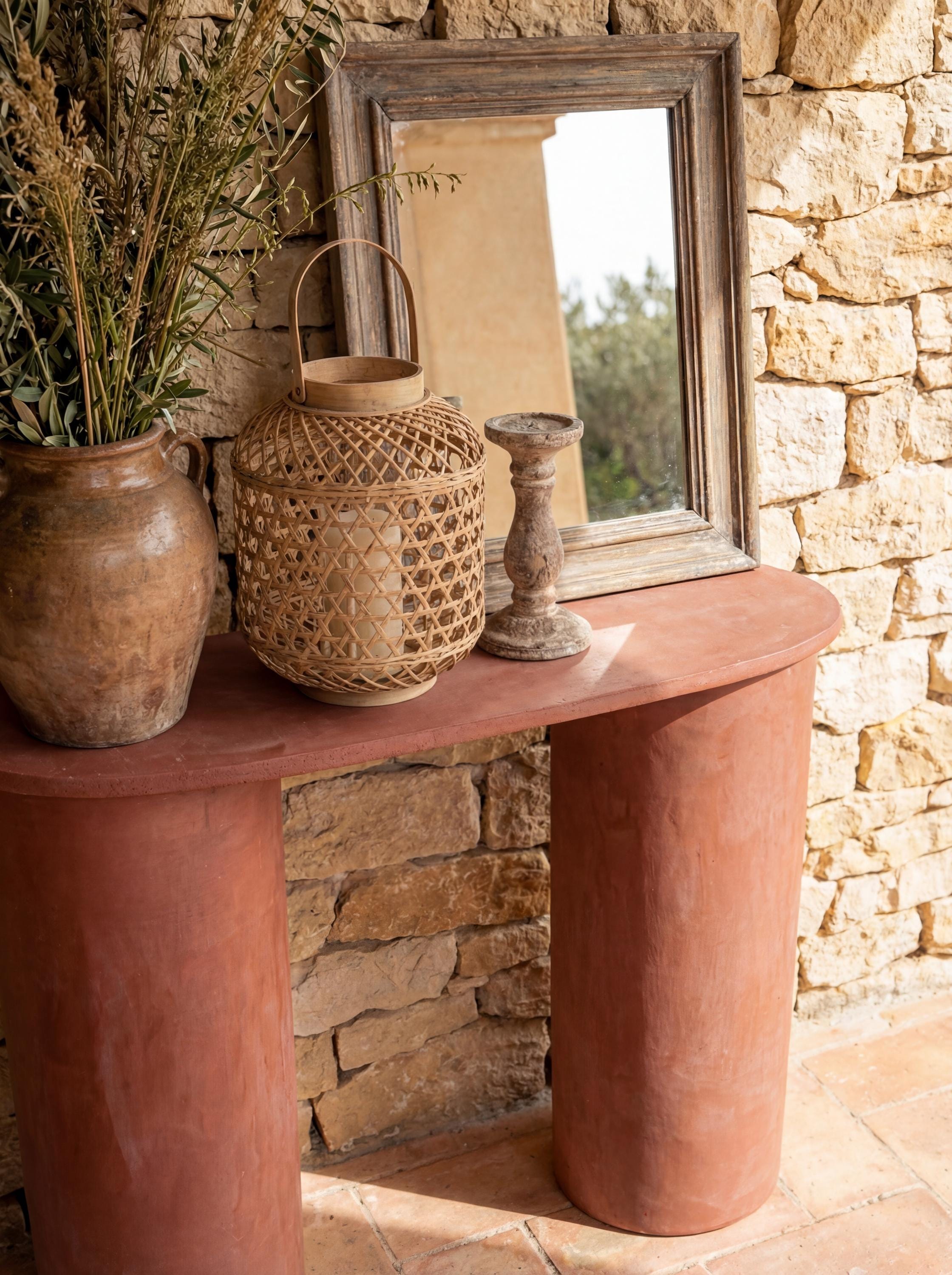 Bean Console, Micro Concrete Texture - Etsy