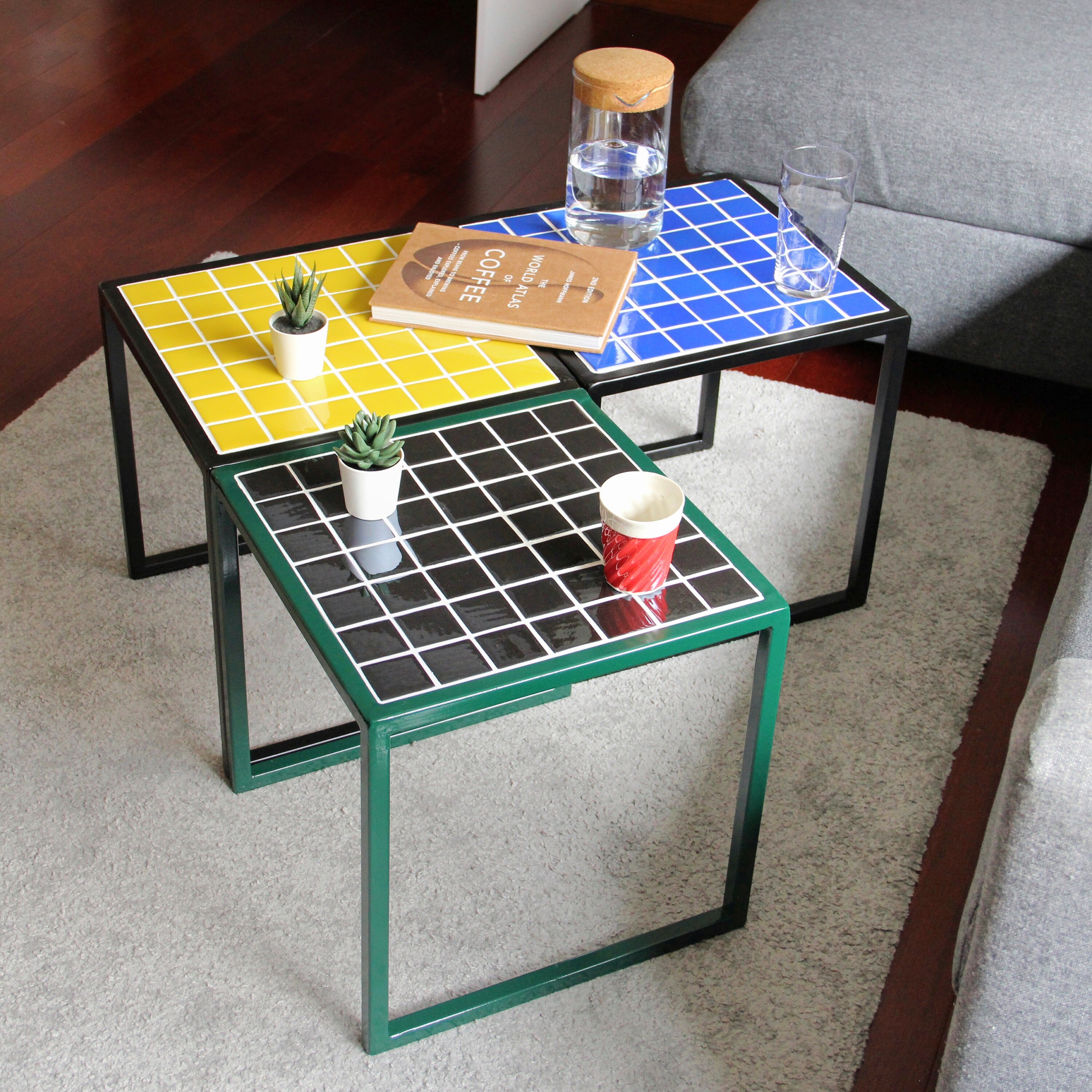 Tiled Metal Coffee Table 1 Piece, Large Size, Twin - Etsy