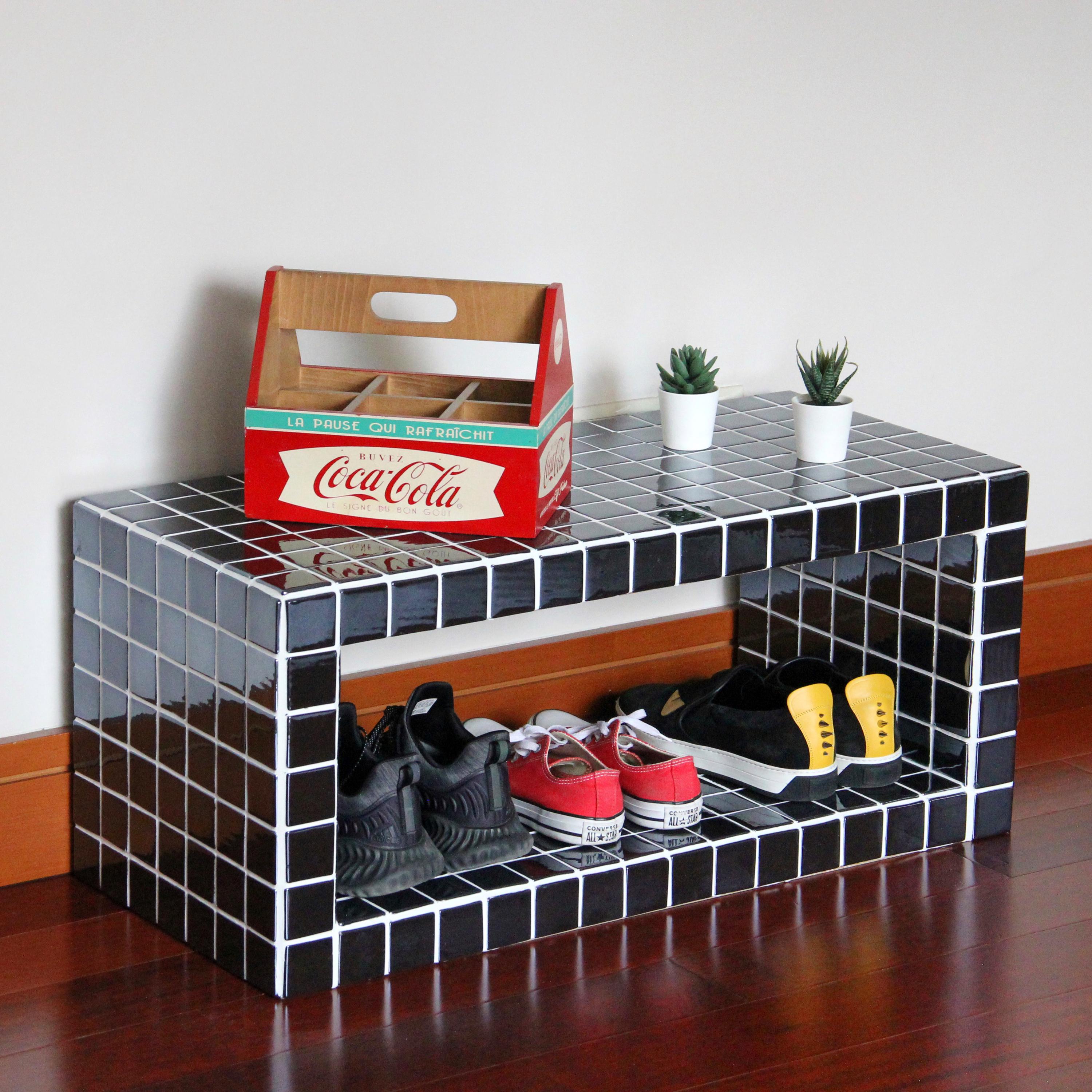Tiled Coffee Table/shoe Rack, Shoey M - Etsy