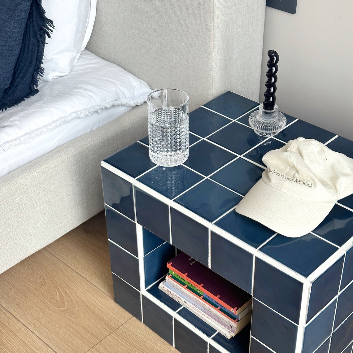 Tiled Side Table, Retro - Etsy