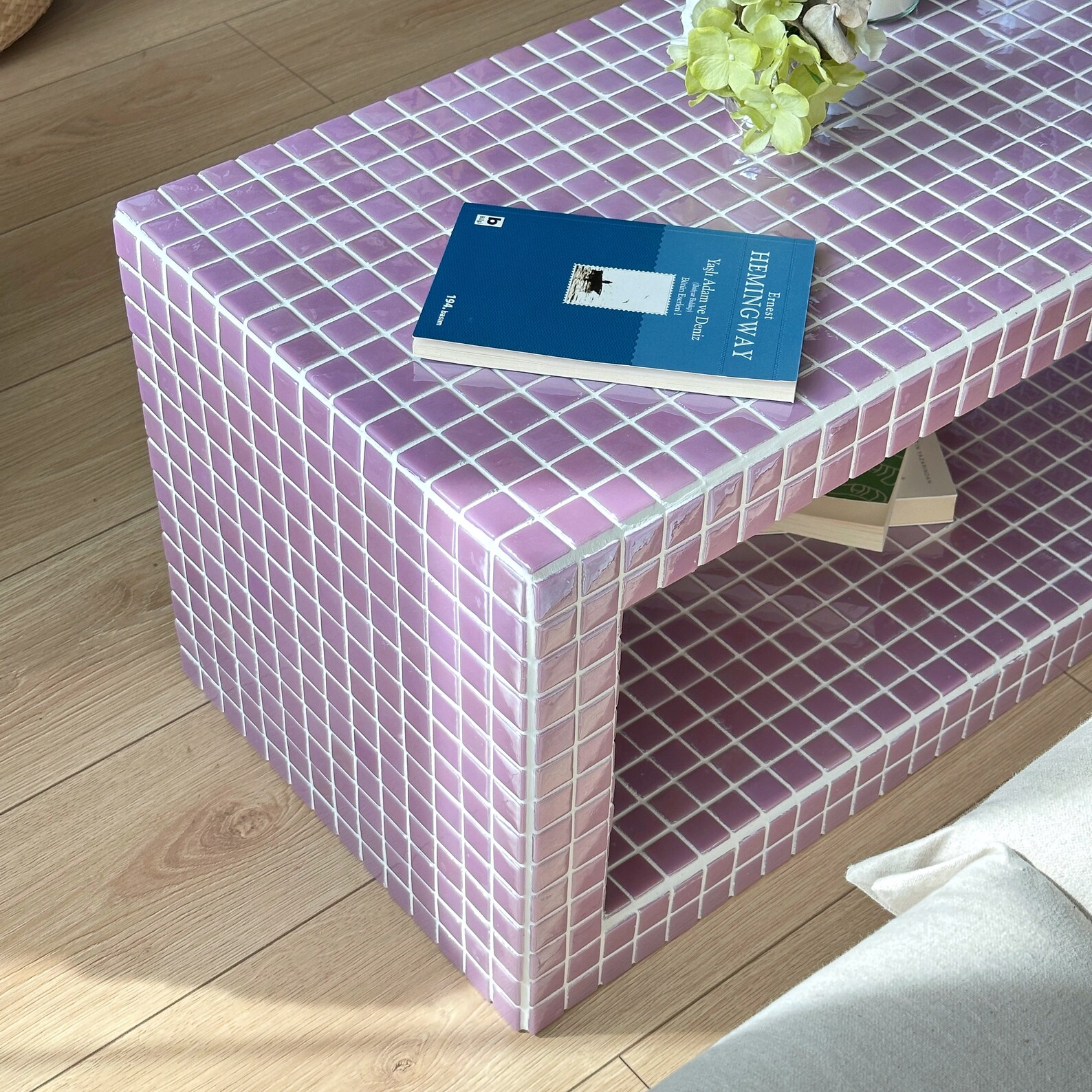 Tiled Coffee Table/shoe Rack, Shoey - Etsy