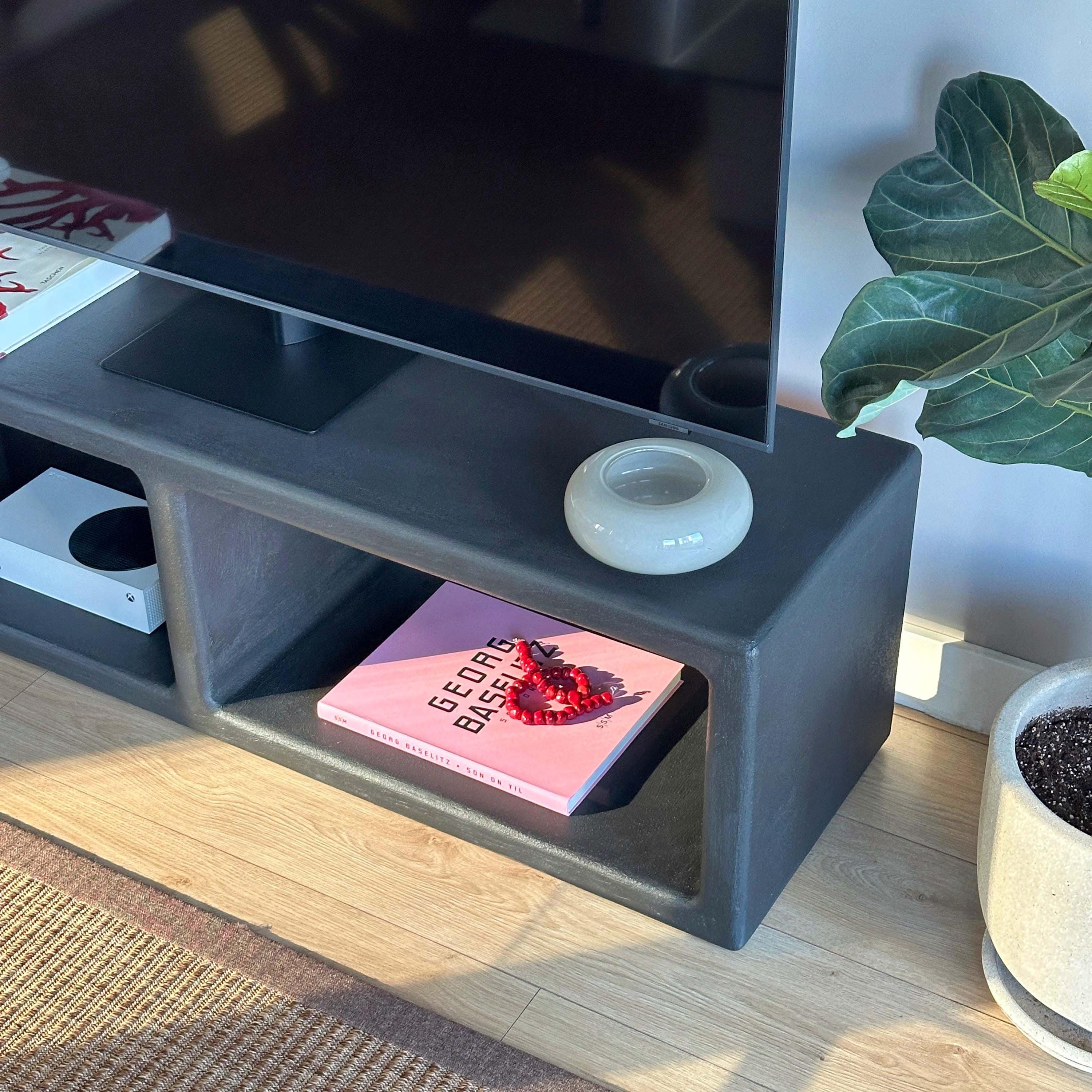 Luno Tv Unit, Concrete Texture - Etsy