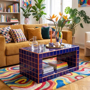 Tiled Coffee Table/shoe Rack, Shoey M - Etsy