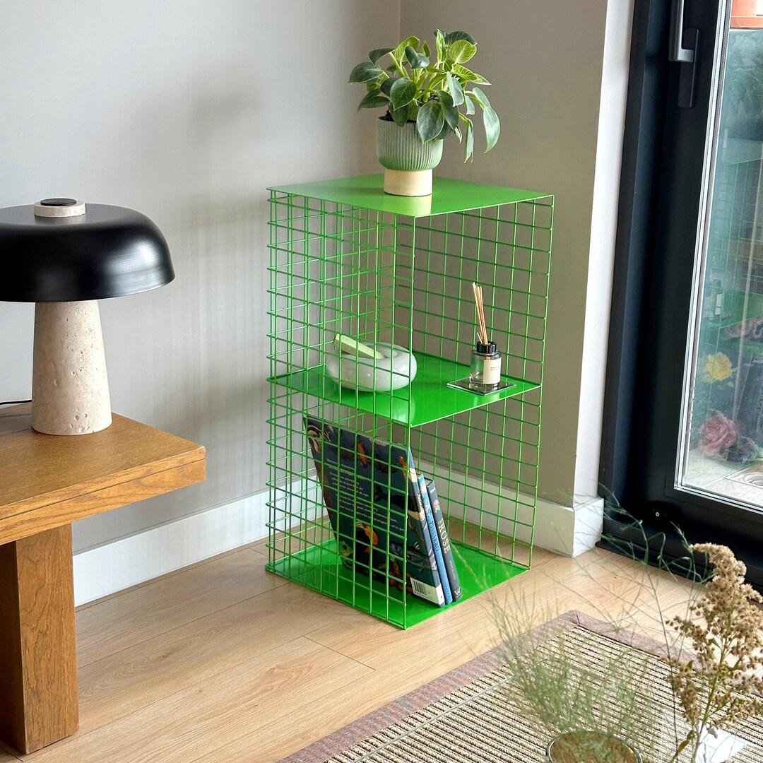 Metal Wire Mesh Bookshelf, Mesh - Etsy