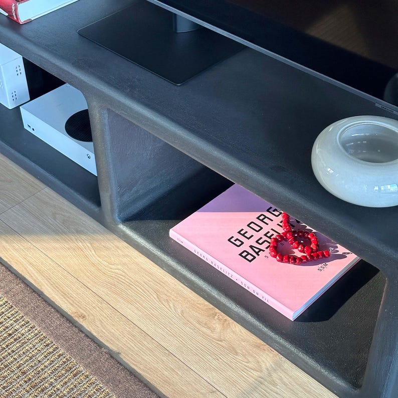 Luno Tv Unit, Concrete Texture - Etsy