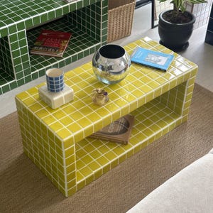 Tiled Coffee Table/shoe Rack, Shoey M - Etsy