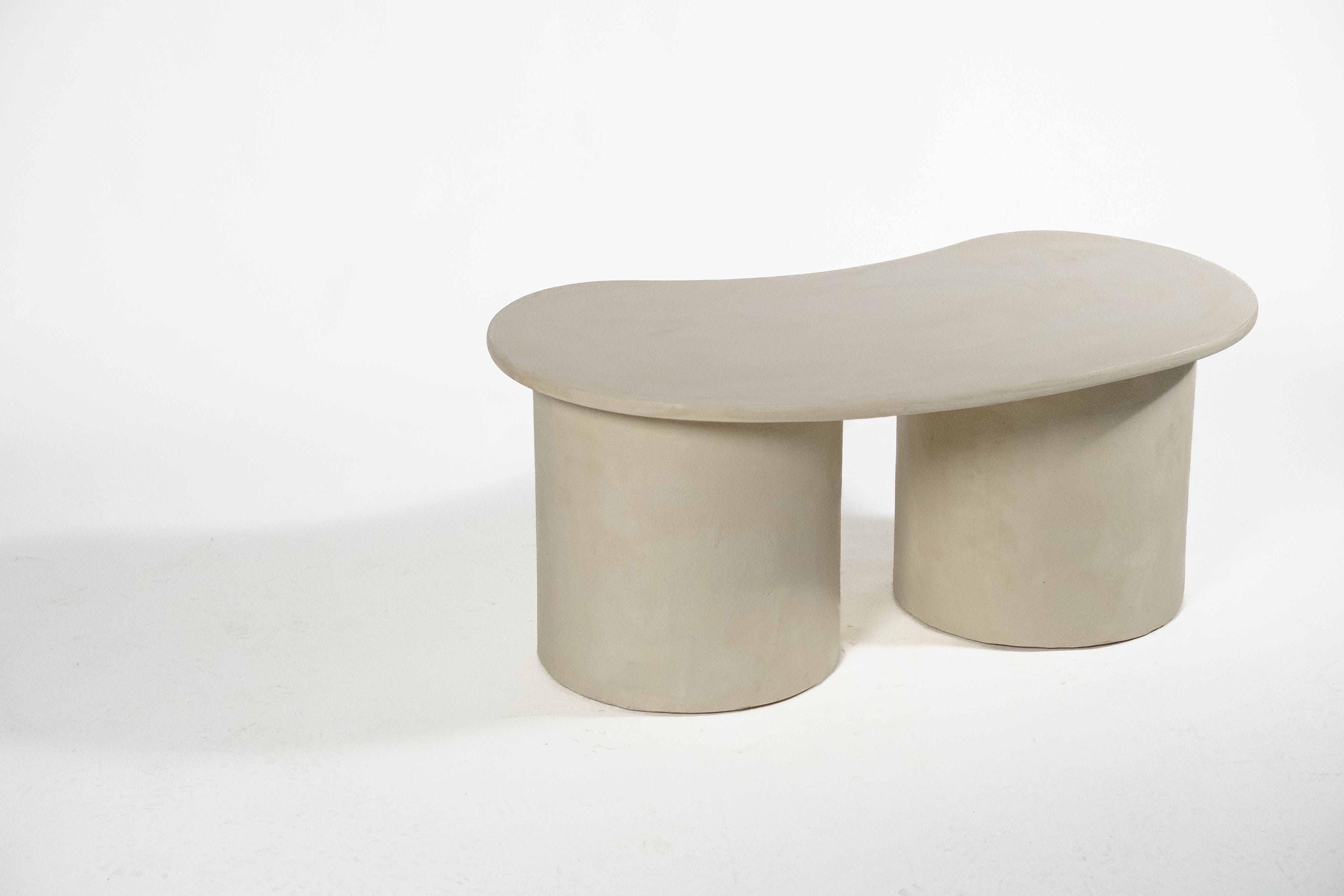 Bean Coffee Table, Concrete Texture - Etsy