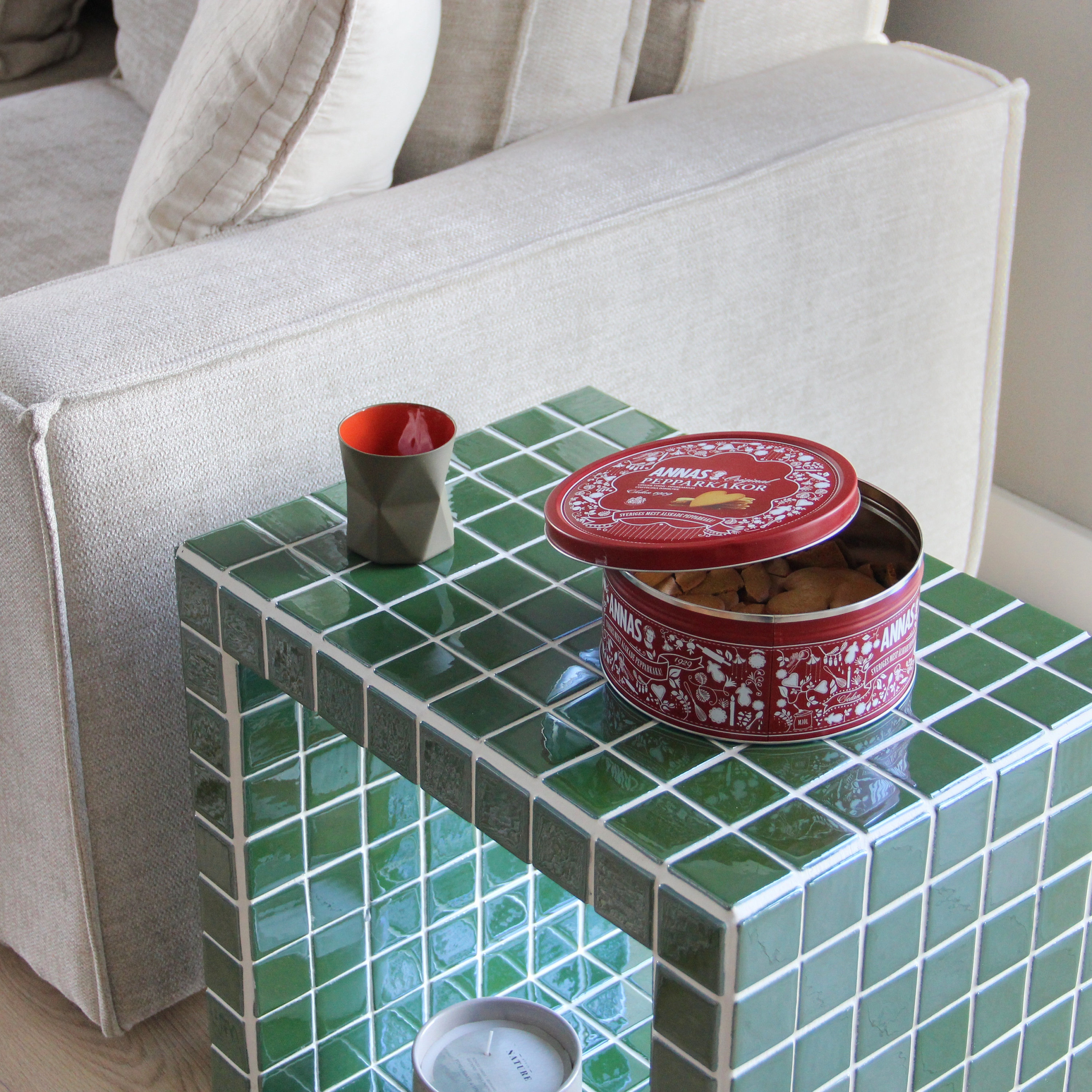 Tiled Side Table, Loop L - Etsy