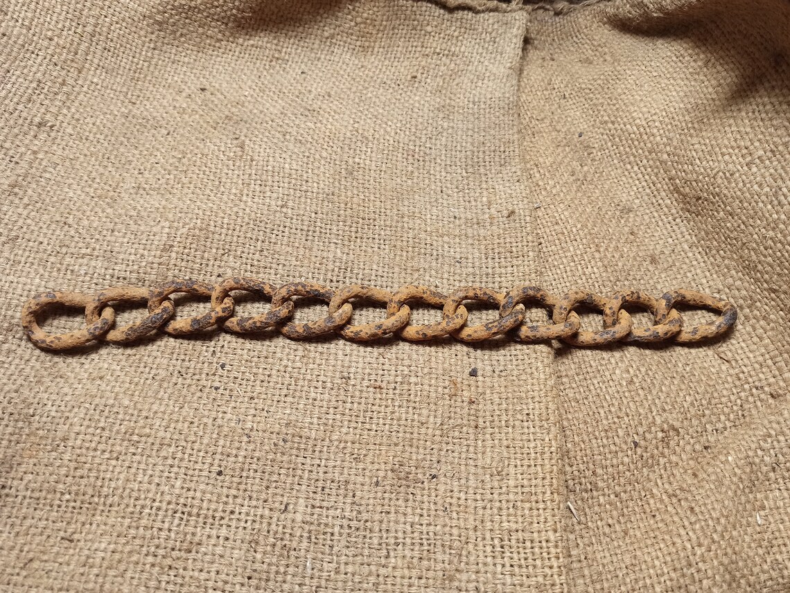 Rustic Chain Vintage Chain Old Rusted Chain Link Chain Rusty Chain ...