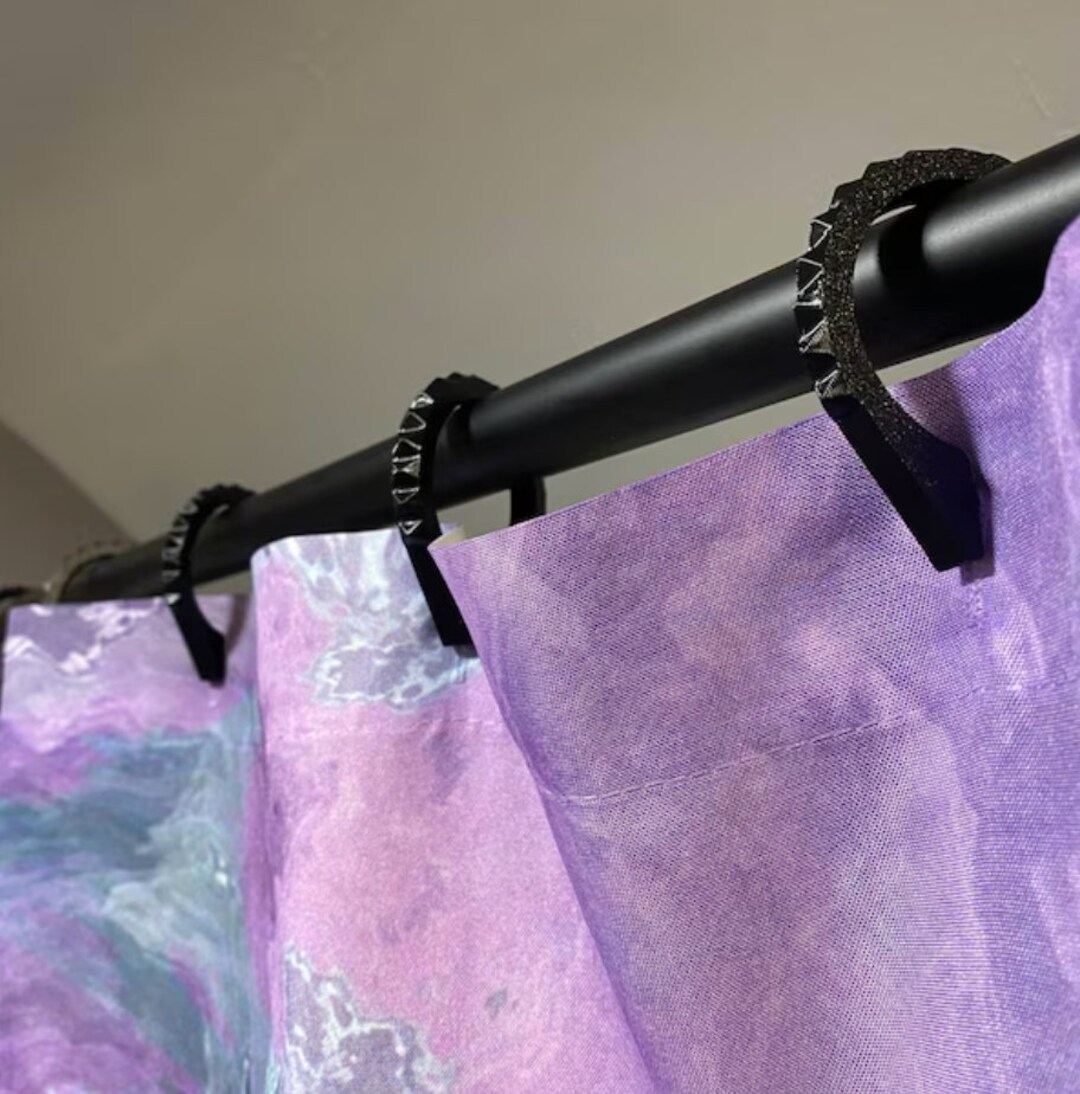 Raised Diamond Pattern Shower Curtain Rings - Etsy