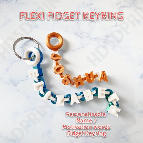 3d Printed Articulated Name - Etsy