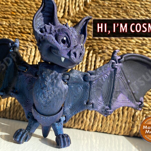 3d Printed Bat - Etsy