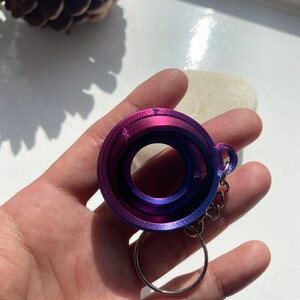 3D Printed Gyro Fidget Keyring EDC Aide Sensory Spinner Keychain ASMR ...