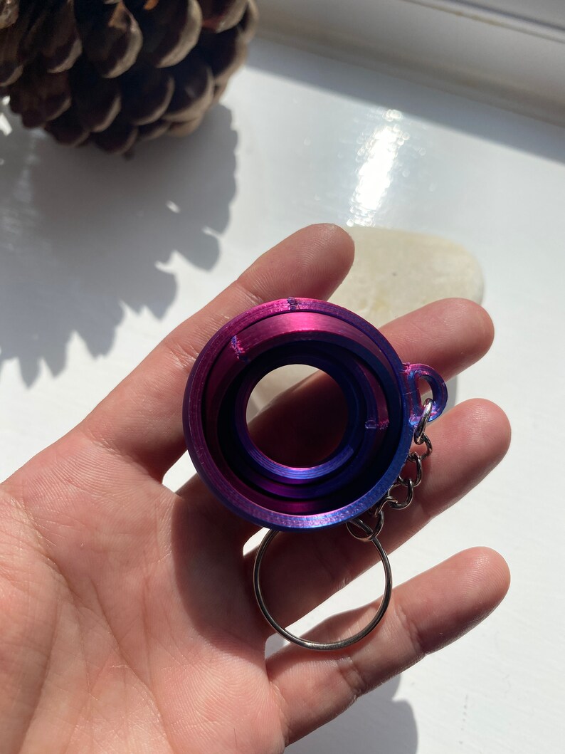 3D Printed Gyro Fidget Keyring EDC Aide Sensory Spinner - Etsy