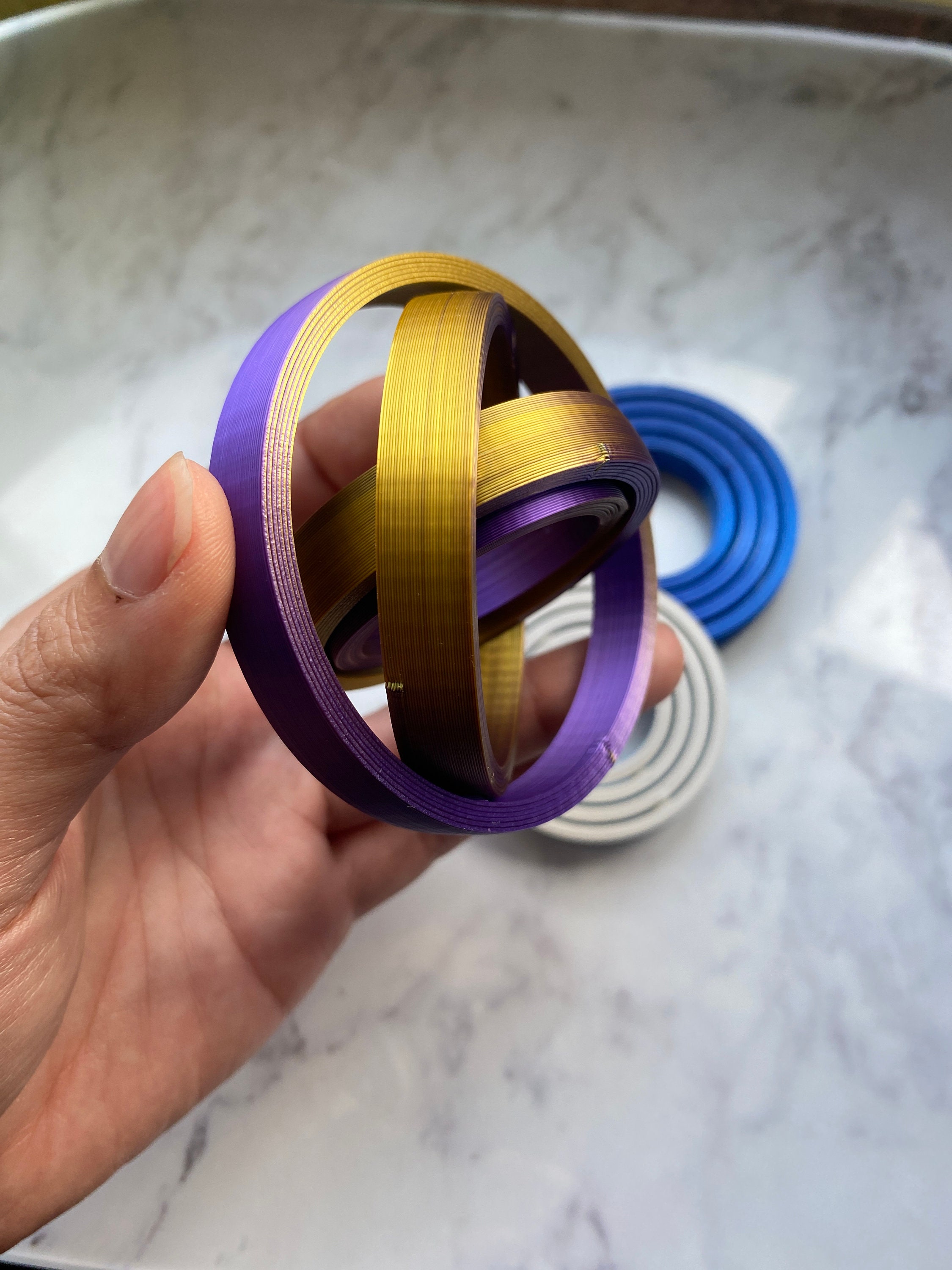 Planetary Gyro Fidget 3D Printed Gyro Fidget Tinker Toys