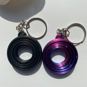 3D Printed Gyro Fidget Keyring EDC Aide Sensory Spinner Keychain ASMR ...