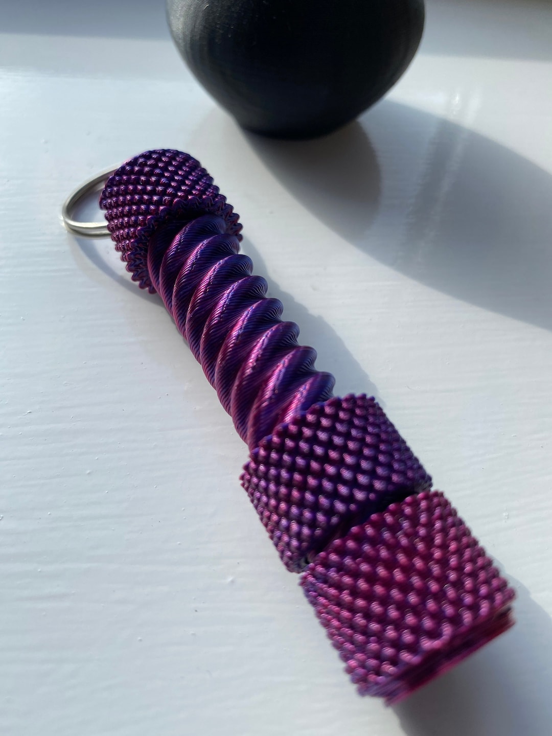 3d-printed Fidget Bolt Keychain Smooth Spin, Perfect Weight Ideal Gift ...