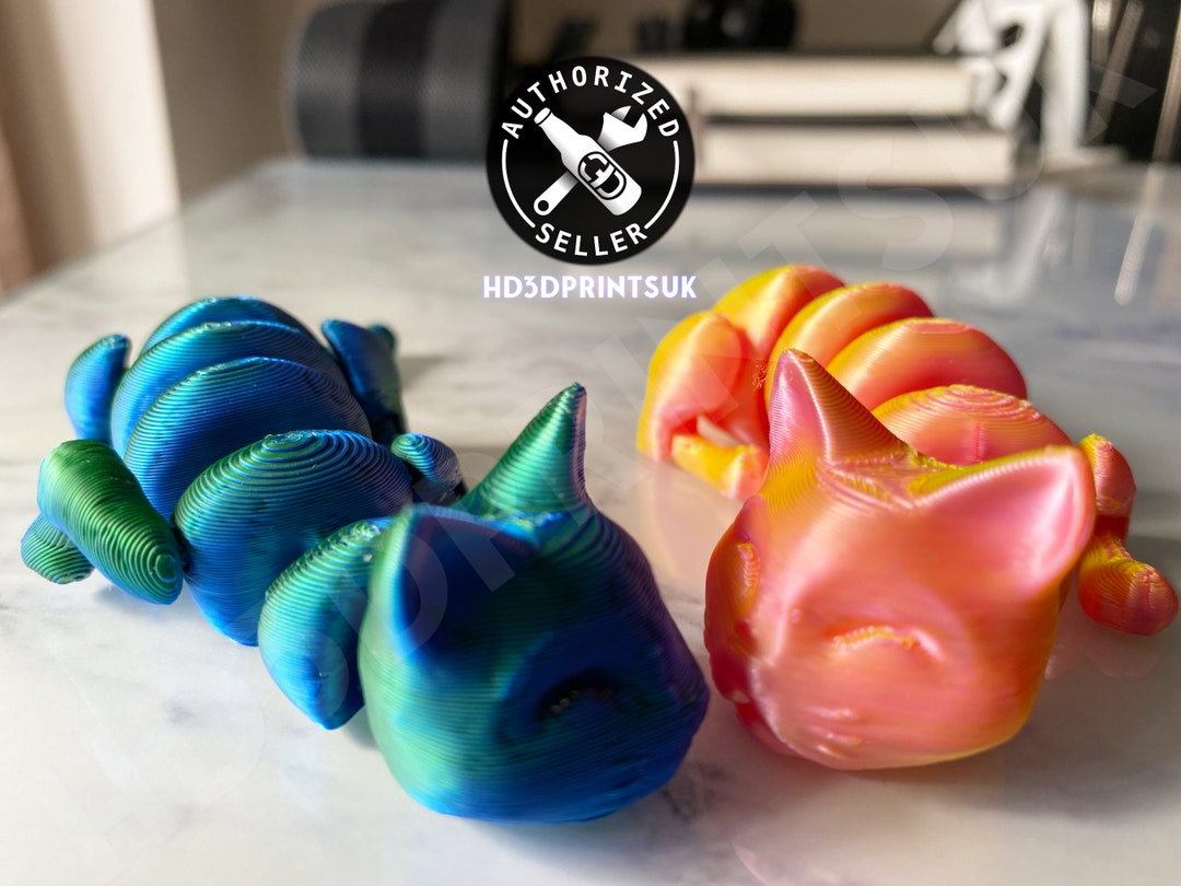 Cute Fidget Cat Articulating Fidget Toy | Anxiety Relief | Stress ...