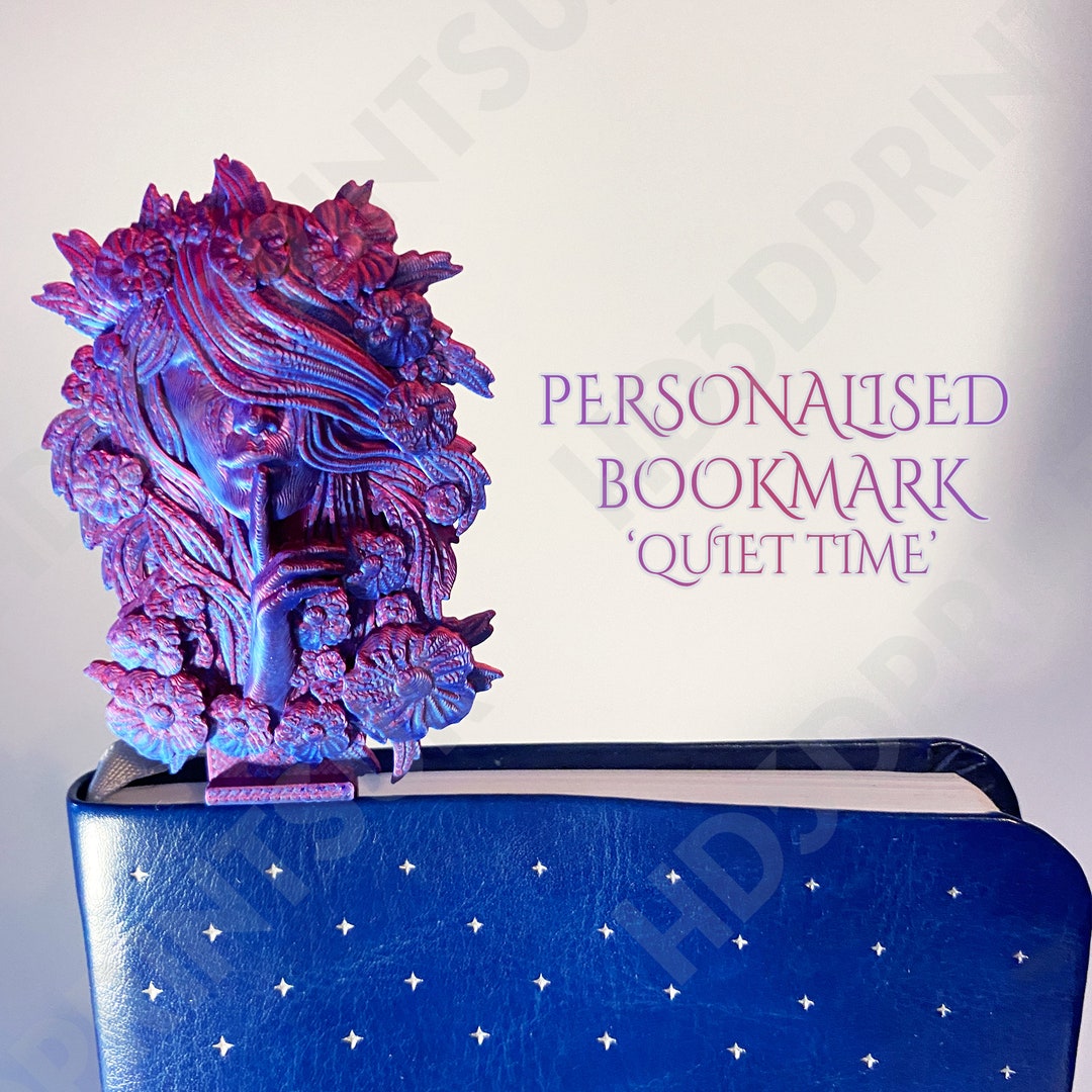 Quiet Time Bookmark 3D Printed Embossed 3D Printed Bookmark Bookmark ...