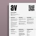 Modern & Minimalist Cv/resume Template, Editable Online, Professional ...