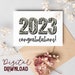 Printable Graduation Card, Instant Download, 2023 Graduation Card ...