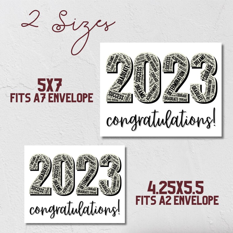 Printable Graduation Card, Instant Download, 2023 Graduation Card ...