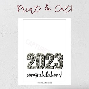Printable Graduation Card, Instant Download, 2023 Graduation Card ...