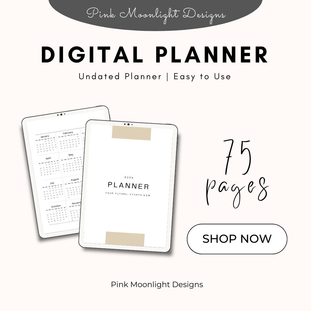 2025 Digital Planner, Ultimate Digital Yearly Planner for iPad & Tablet ...