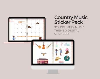 Country Music Sticker Pack | Etsy
