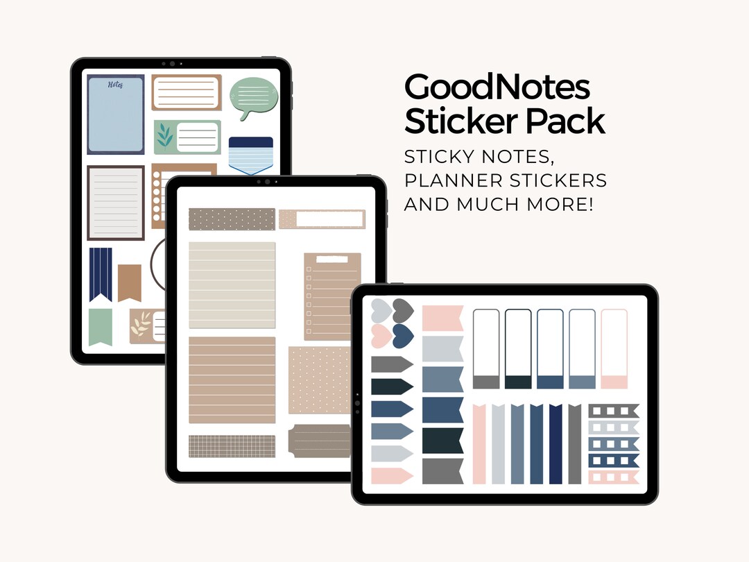 Goodnotes Stickers, Goodnotes Sticker Pack, Digital Planner Stickers ...