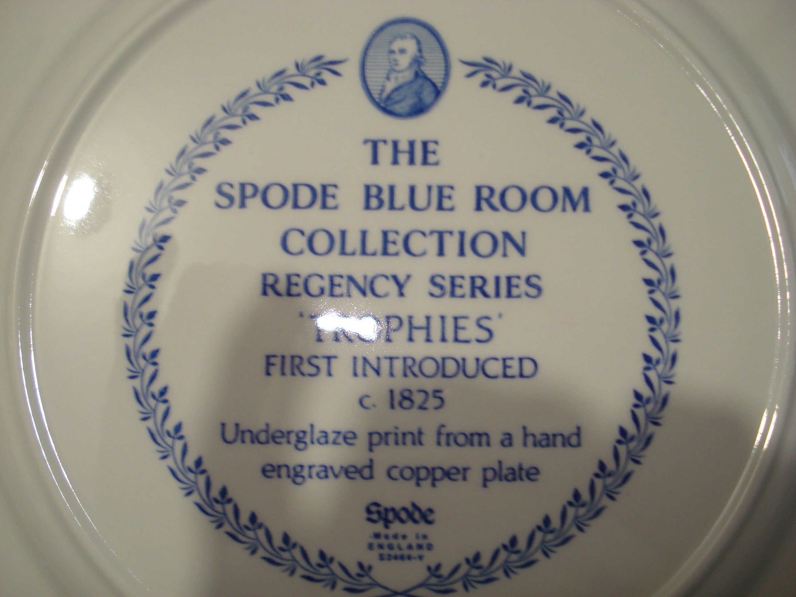 Spode Eleven Inch Plate/blue Transferware/blue Room - Etsy