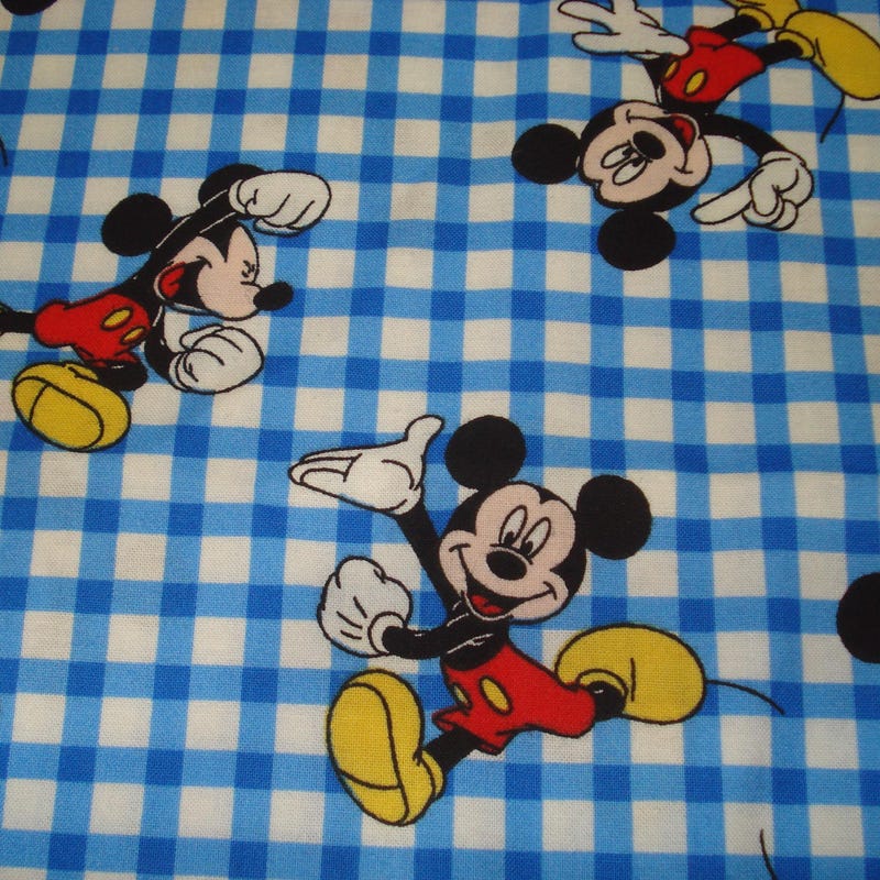 Mickey Mouse Fabric - Etsy