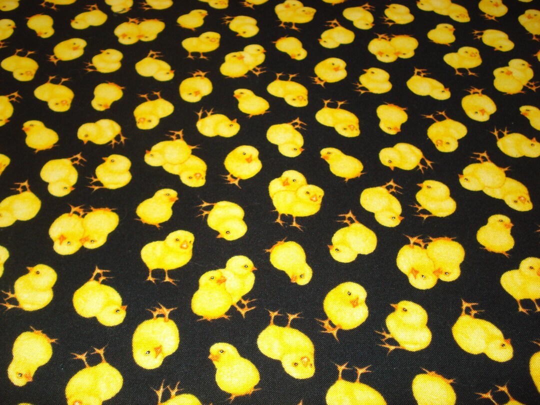 Baby Chick Print Fabric/"cream of the Crop"/dan Morris/rjr Fabric/2012/ ...
