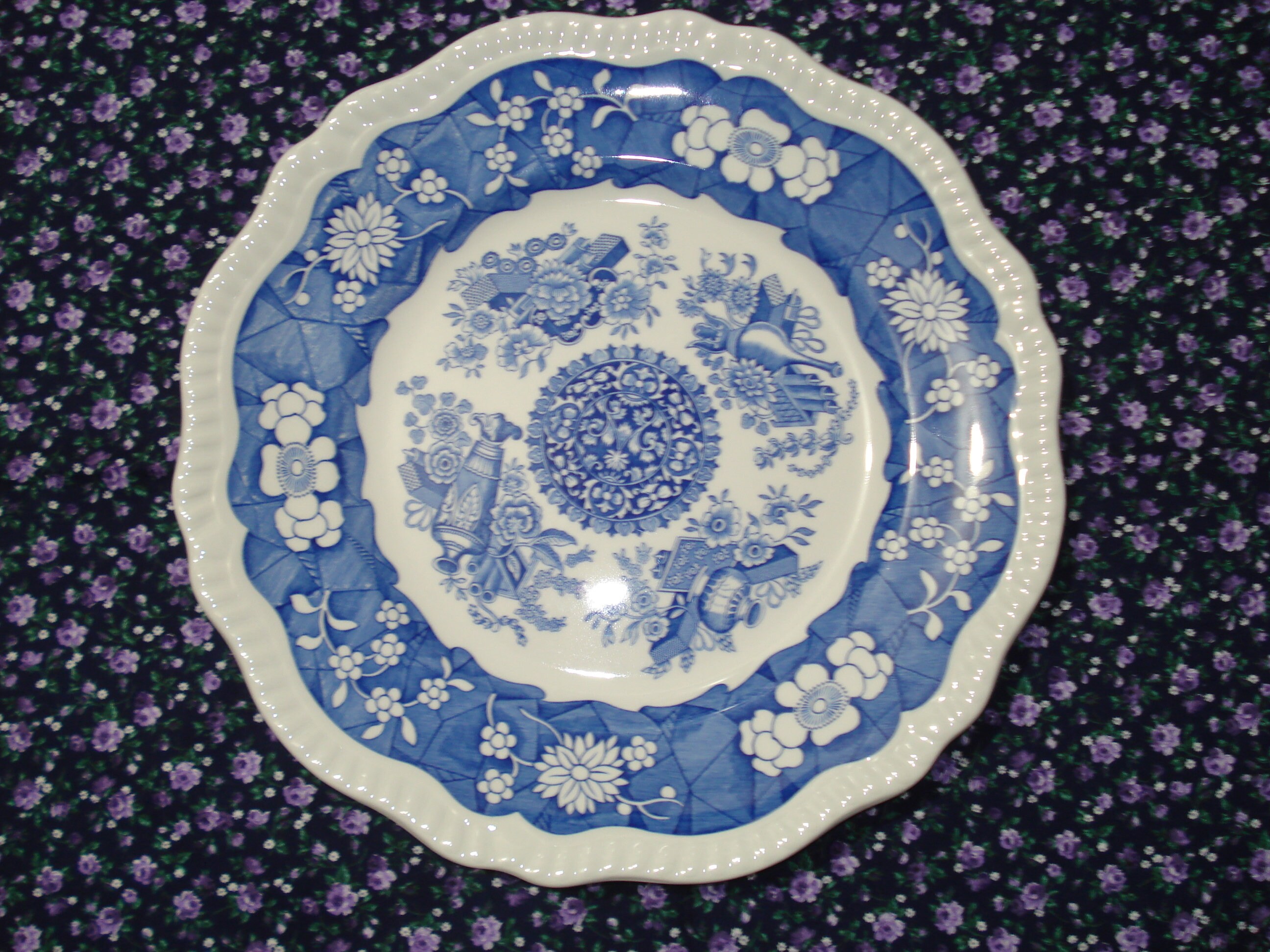 Spode Eleven Inch Plate/blue Transferware/blue Room - Etsy