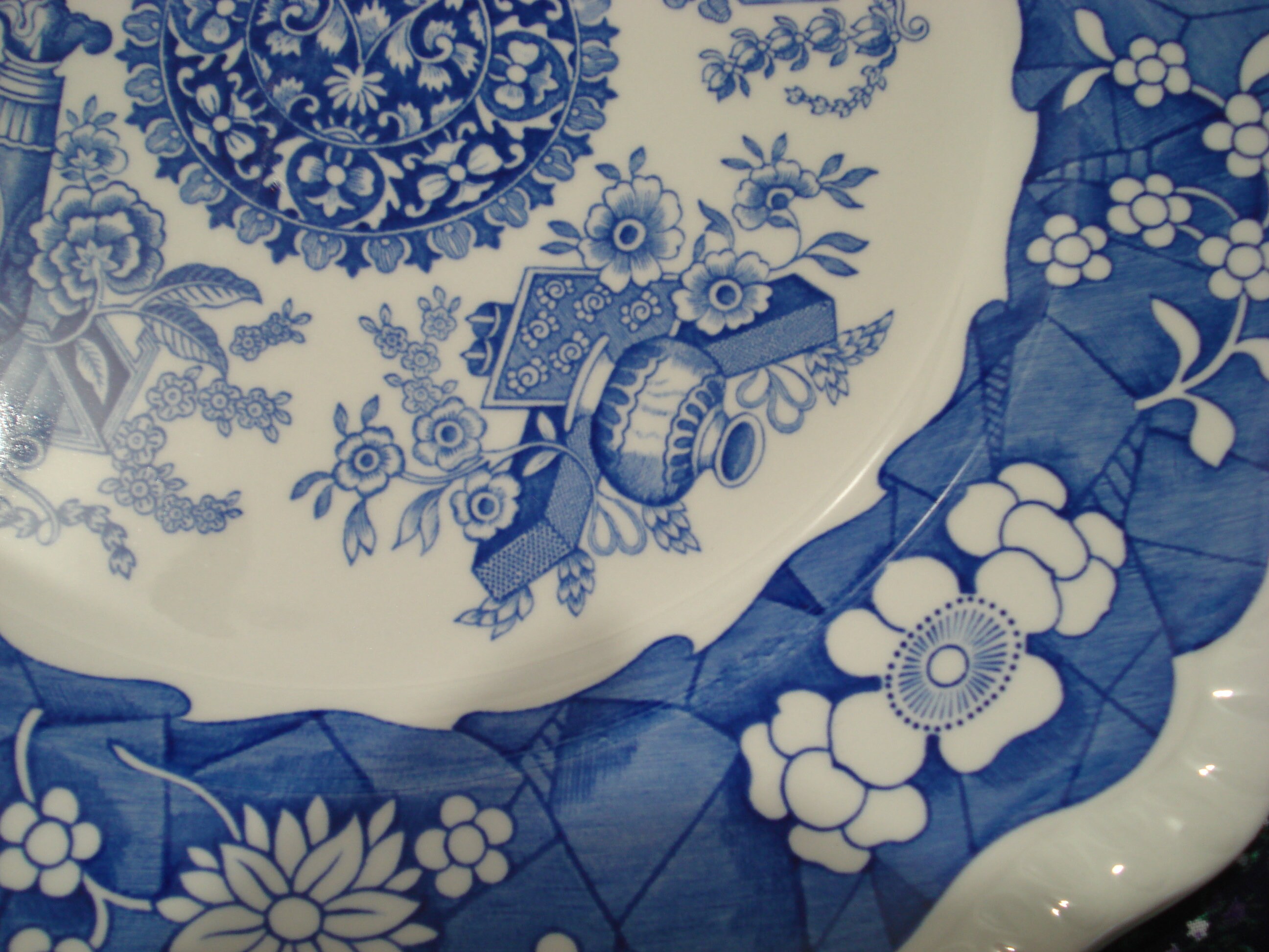 Spode Eleven Inch Plate/blue Transferware/blue Room - Etsy