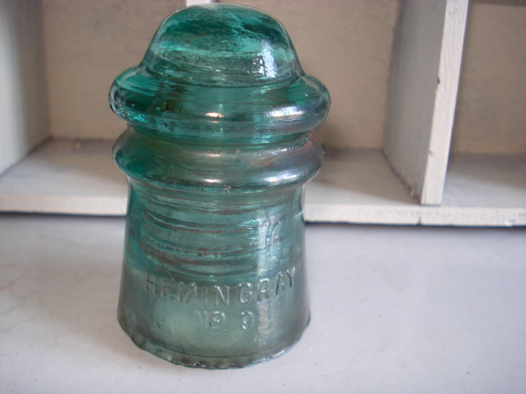 Hemingray/green Glass Insulator/no. 9/early 1900's - Etsy