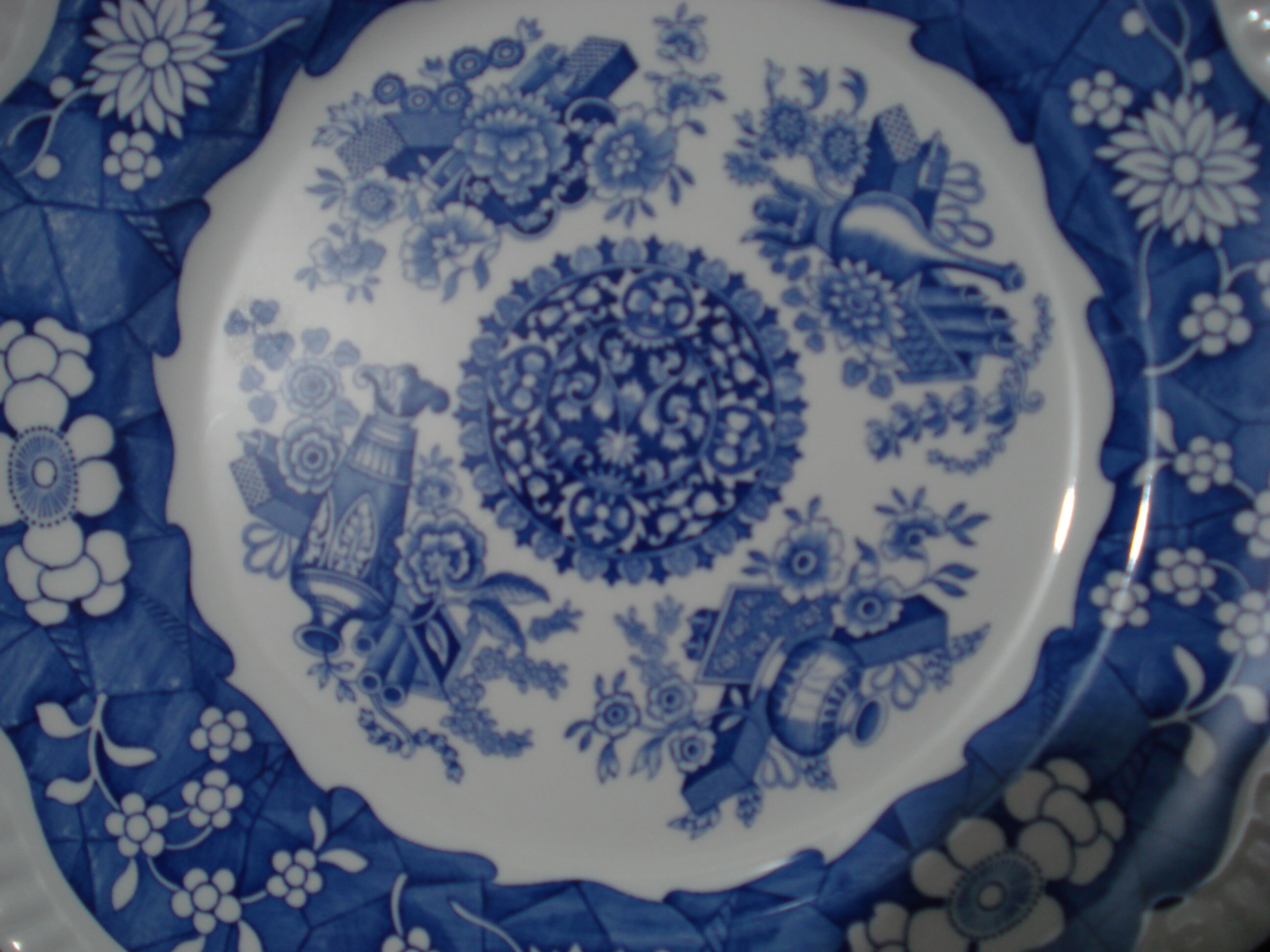 Spode Eleven Inch Plate/blue Transferware/blue Room - Etsy
