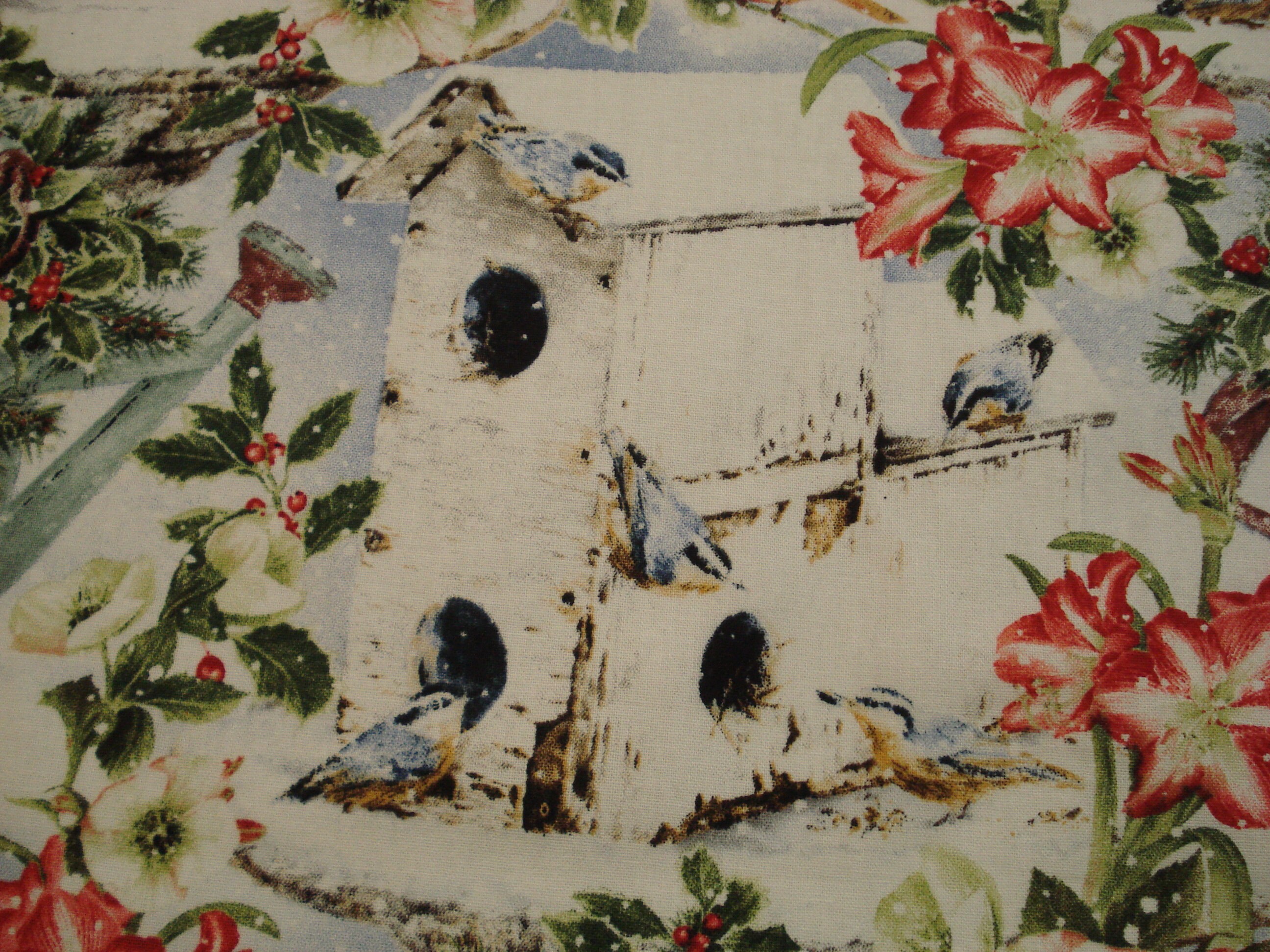 Winter Garden Scene/designed by Jane Shasky/david Textiles/100% Cotton ...
