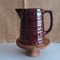 1960’s Stoneware Pitcher by Marcrest - Daisy and Dot Pattern - Etsy