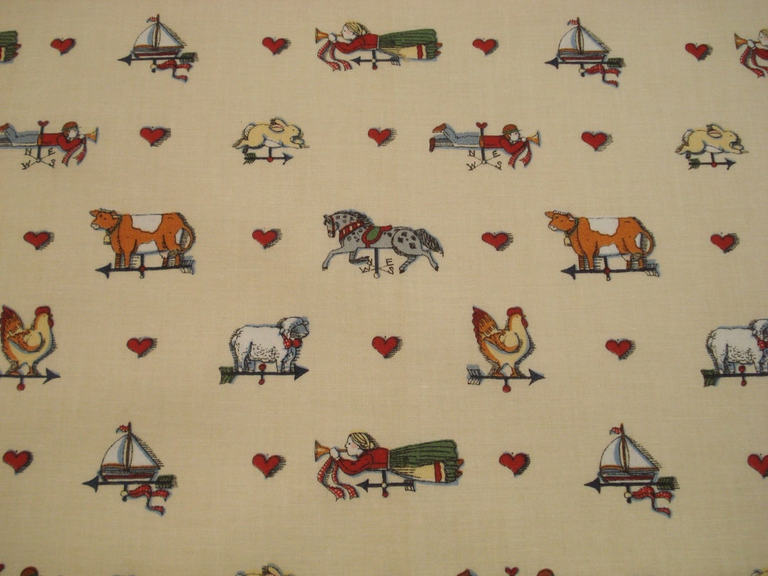 Vintage Susan Winget Fabric/"fabric Traditions"/retired/1995 - Etsy