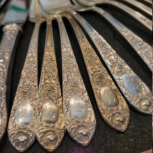 47 Pieces of Kirk Stieff Rose Pattern Sterling W/chest That Can Hold ...