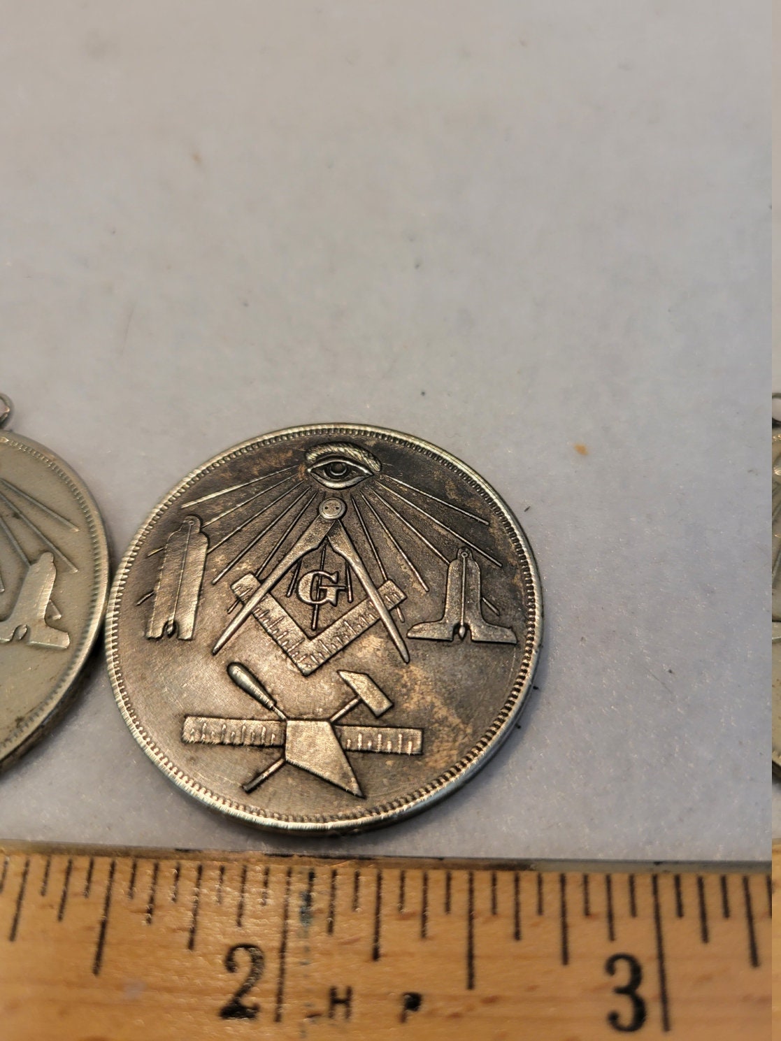 Pair of "made A Mason" Tokens From the 1920s or Earllier. Weighs 35 ...
