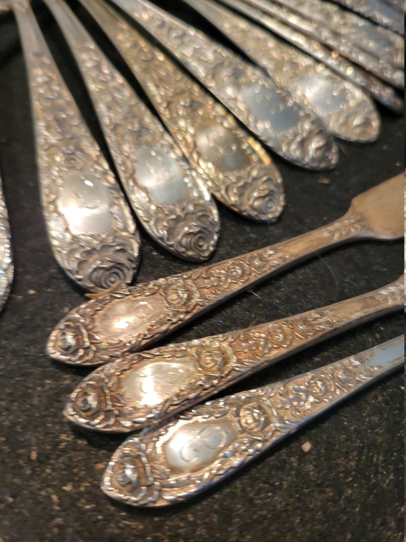 47 Pieces of Kirk Stieff Rose Pattern Sterling W/chest That Can Hold ...