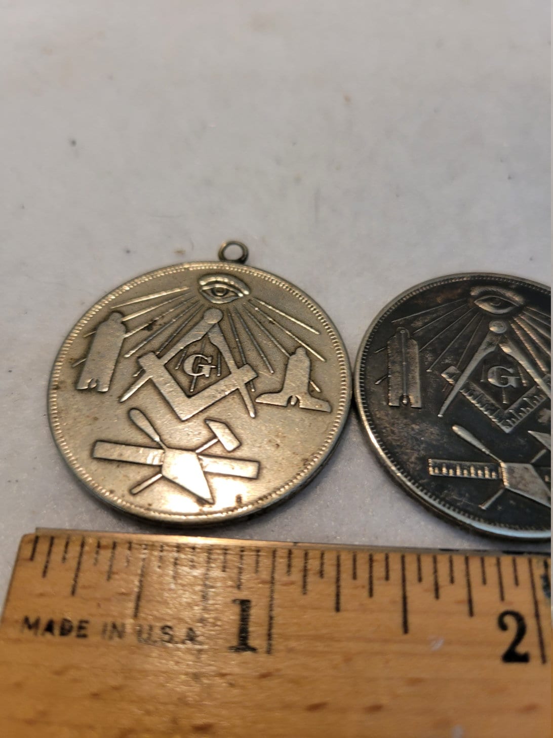 Pair of "made A Mason" Tokens From the 1920s or Earllier. Weighs 35 ...