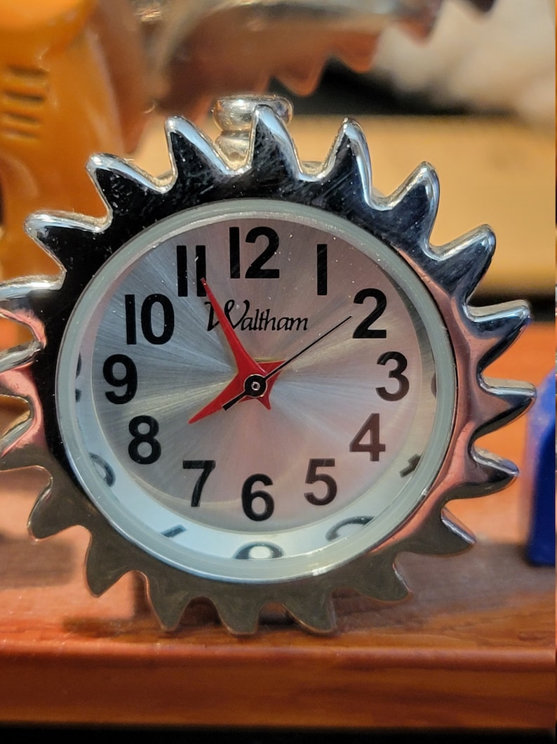 Very Cute, RARE Waltham Collectible Mini Clock Handyman’s Tools on Work ...